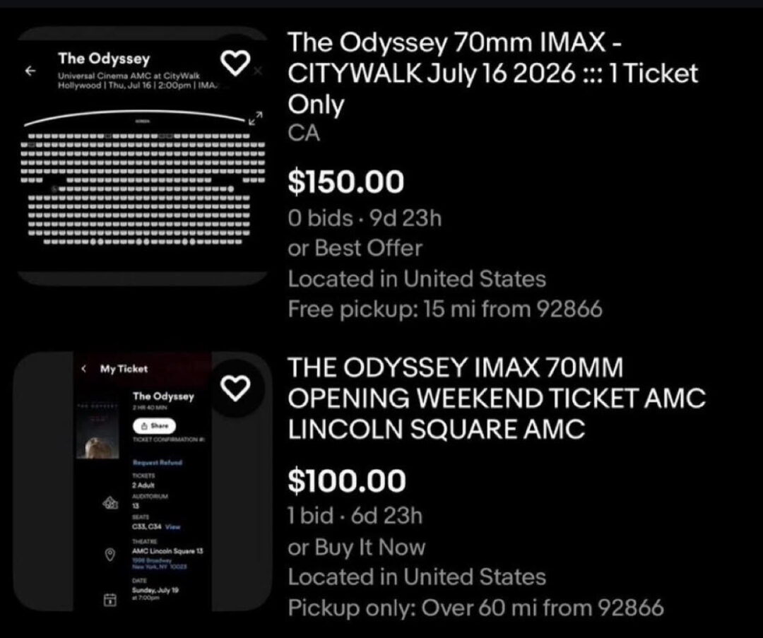 One Person's Journey of Buying 'The Odyssey' Tickets